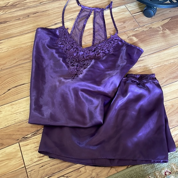 FLORA | Intimates & Sleepwear | Flora Womens Purple Camisole Short Pj ...